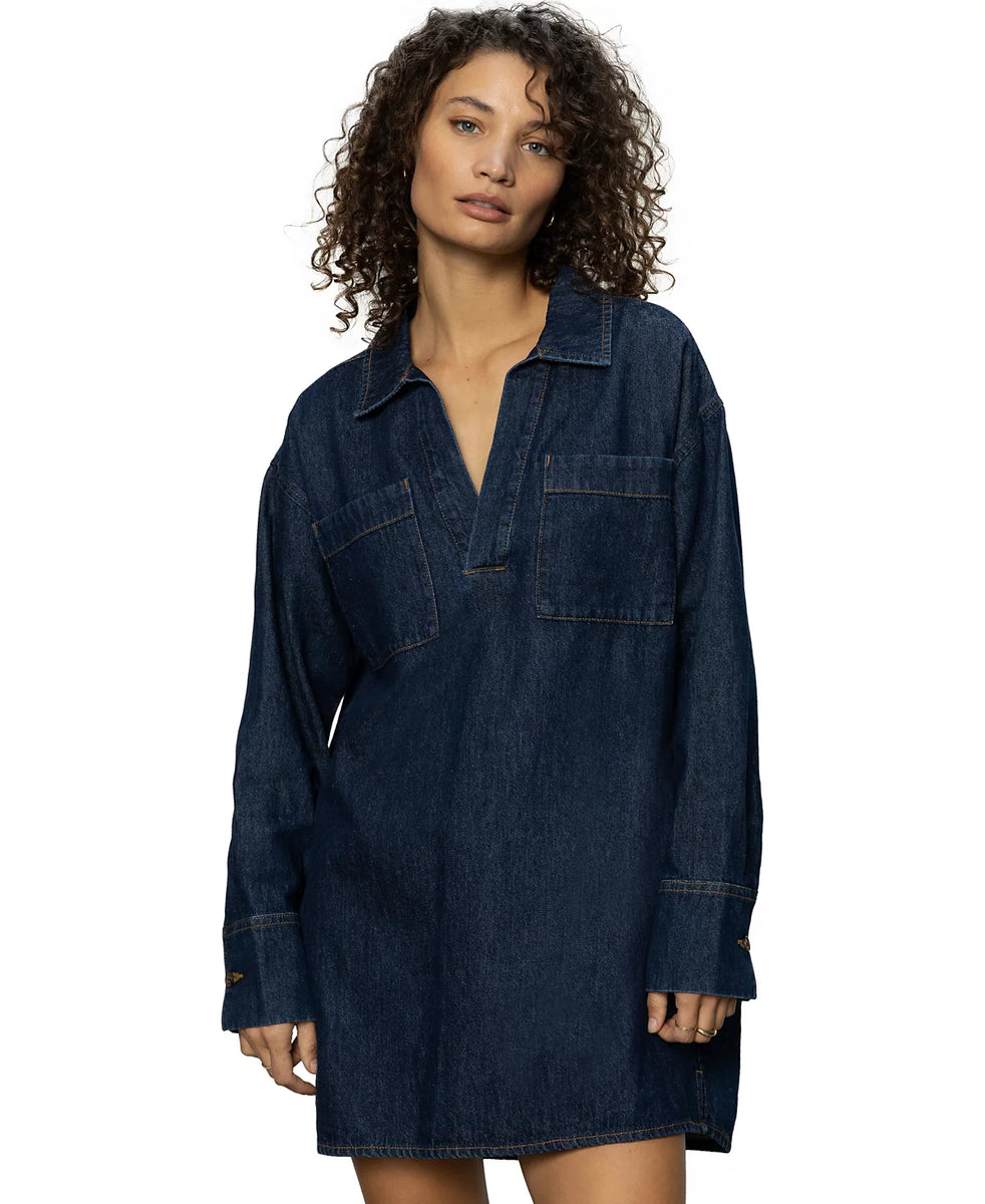 All-Day Denim Tunic Dress Surprise – Snooty Patootie Boutique