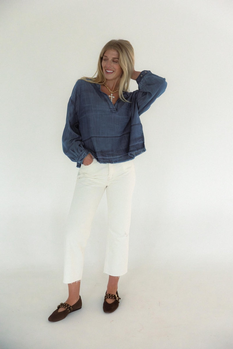 7 Top Vnk L/S Henley – Snooty Patootie Boutique